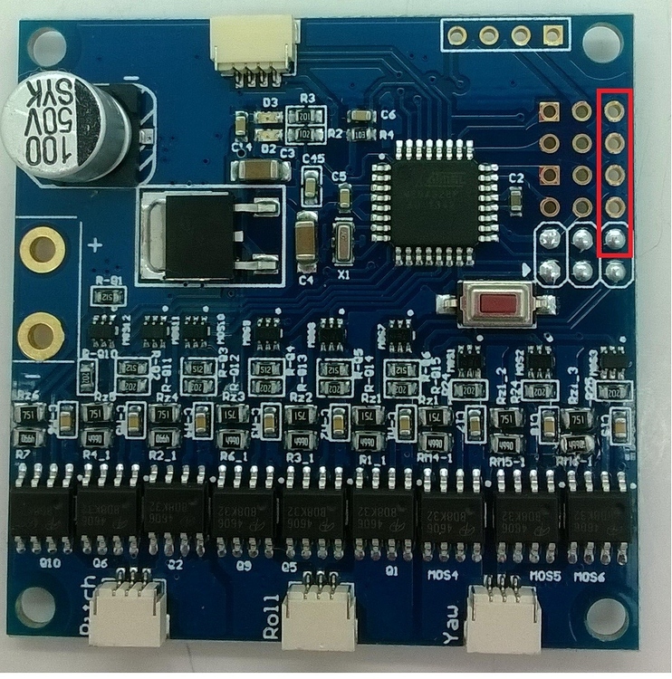 Upgrading firmware on our 8bit (3axis) high current Alexmos Controller ...