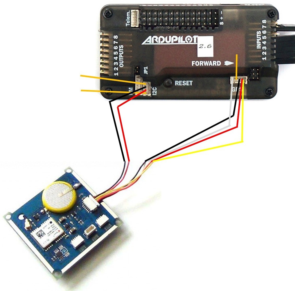 Connecting Ublox Neo GPS to APM - Guides - DroneTrest Connecting Ublox Neo GPS to APM - Guides - DroneTrest
