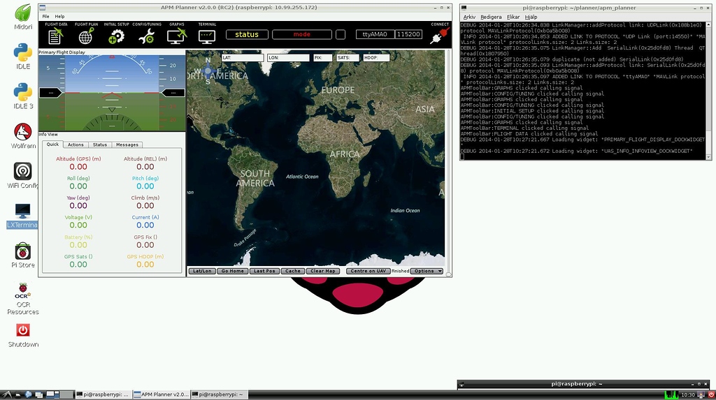 APM Planner v2 running on a Raspberry Pi - Interesting - DroneTrest