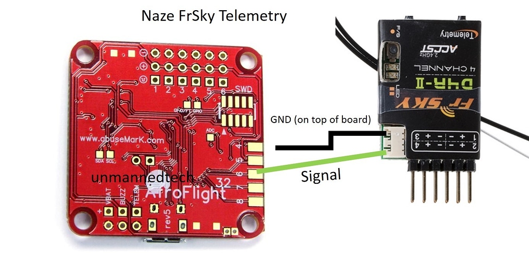 How to use FrSky Telemetry on your miniquad with cleanflight softserial (NAZE32, FLIP32 etc ...