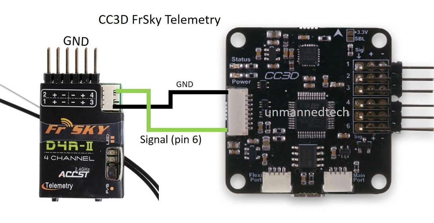 How to use FrSky Telemetry on your miniquad with cleanflight softserial (NAZE32, FLIP32 etc ...